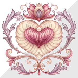 Fancy Hearts Clip Art Set | Valentines Digital Images | for Scrapbooks ...
