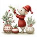 Cute Christmas Mouse Digital Pages | Holiday Printable Digital ...