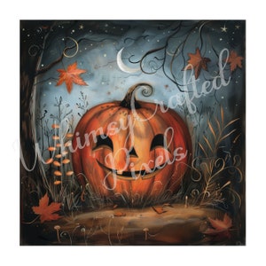 Jack-o-lantern Digital Pages | Halloween Printable Digital Backgrounds ...
