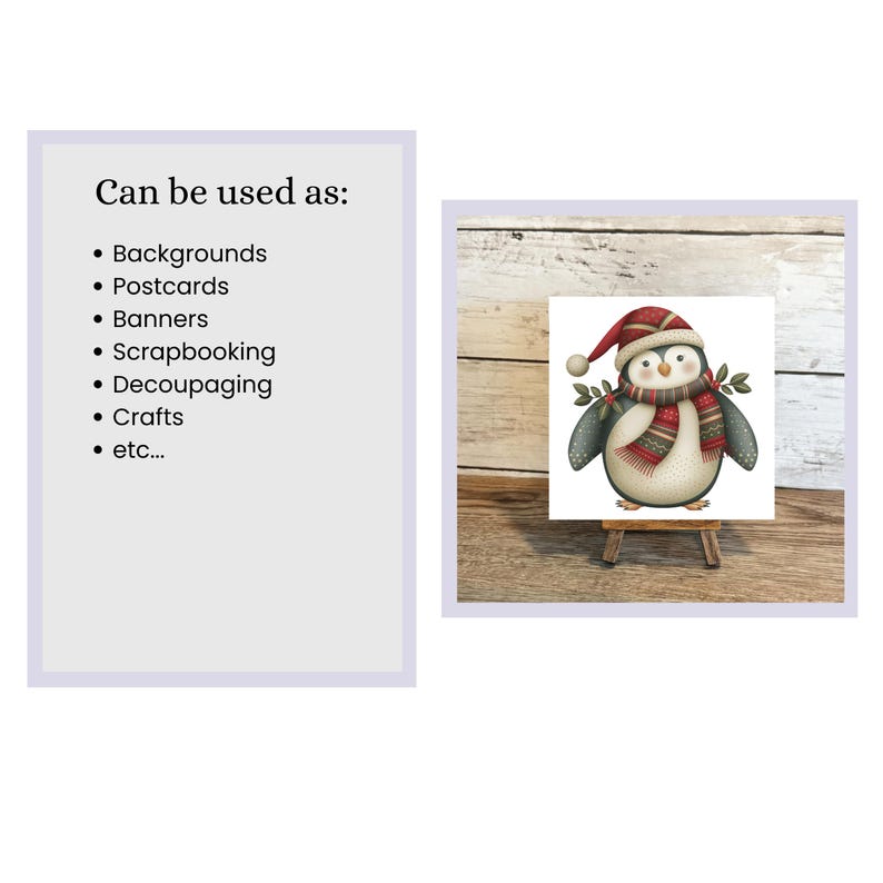 Cute Christmas Penguins Clip Art Set | Holiday Digital Images ...