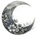 Silver Floral Moon Clip Art Set | Digital Images | for Scrapbooks, Card ...
