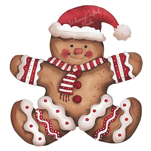 Gingerbread Men Clip Art Set | Holiday Digital Images | for Scrapbooks ...