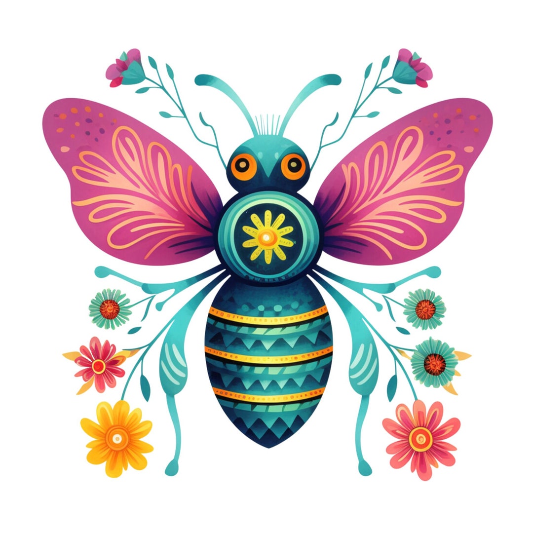 Colorful Bees Clip Art Set | Pretty Digital Images | for Scrapbooks ...
