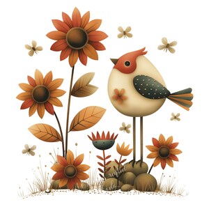 Whimsical Birds Clip Art Set | Digital Bird Images for Scrapbooks, Card ...