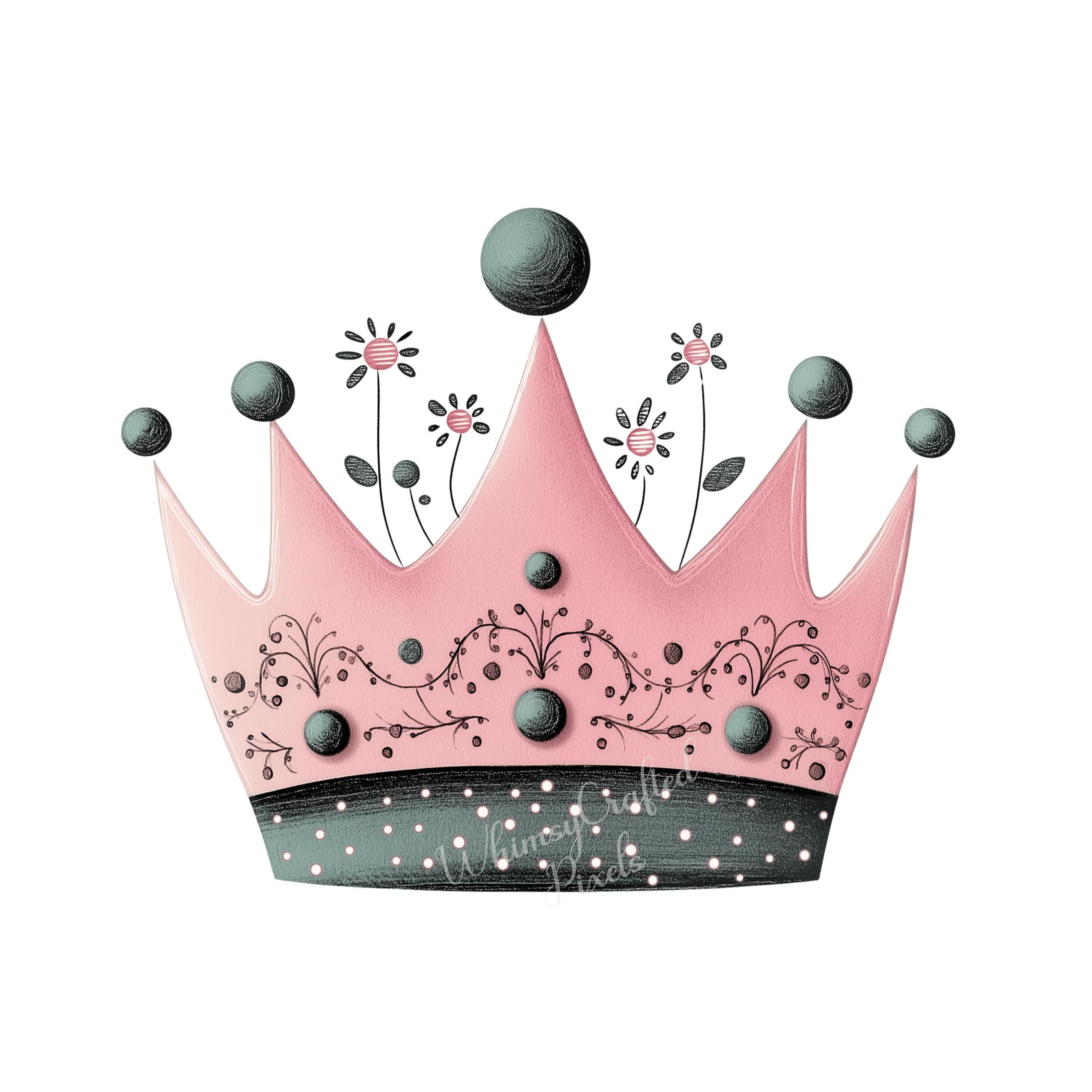 Cute Pink Princesses Clip Art Set | Digital Princess Images ...