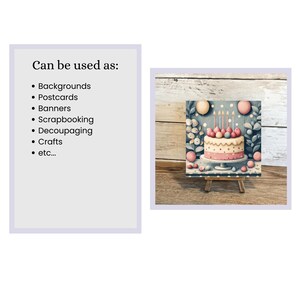 Fun Birthday Cakes Digital Pages | Printable Digital Birthday ...