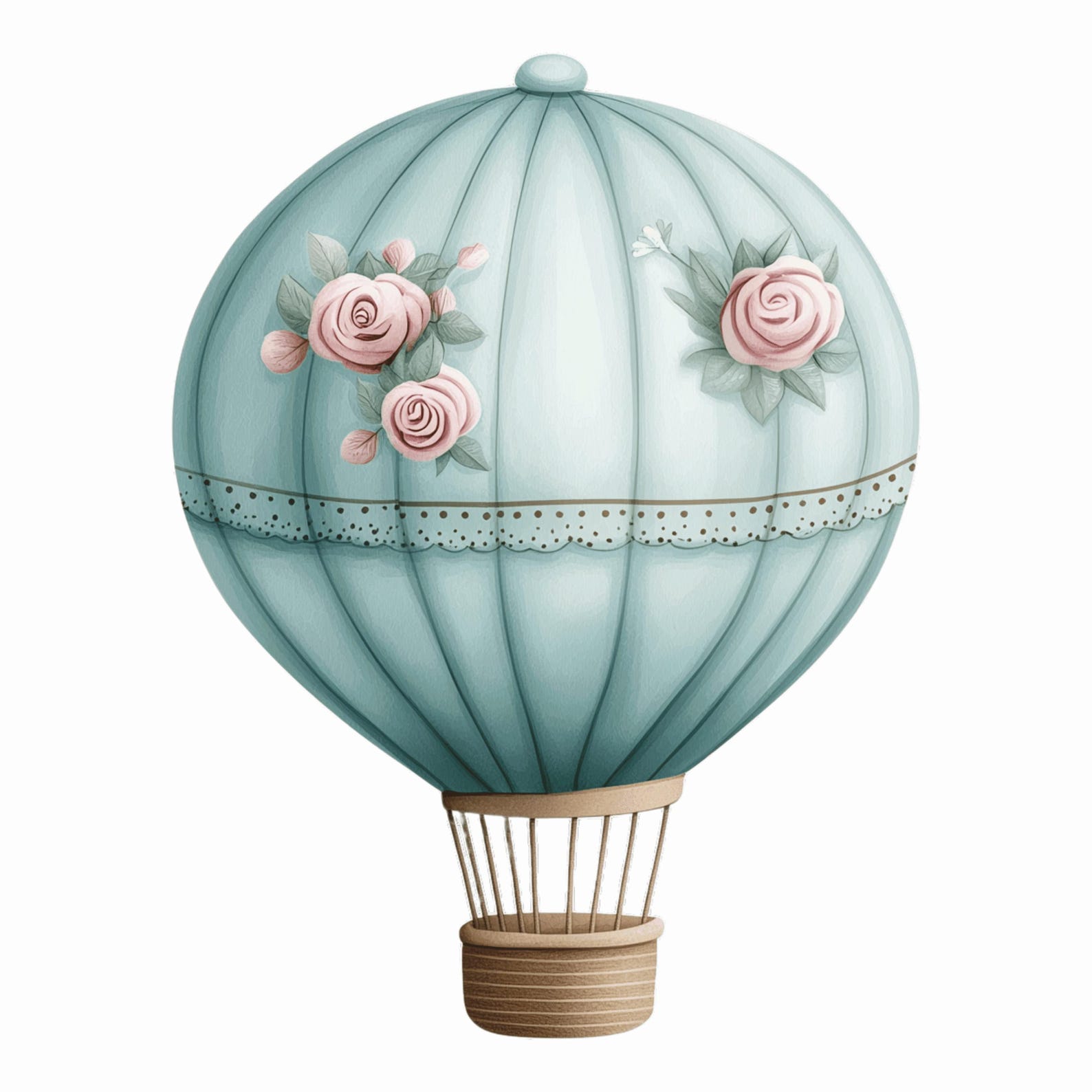 Nursery Hot Air Balloons Clip Art Set | Cute Digital Images ...