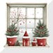 Charming Christmas Windows Clip Art Set | Digital Holiday Images for ...