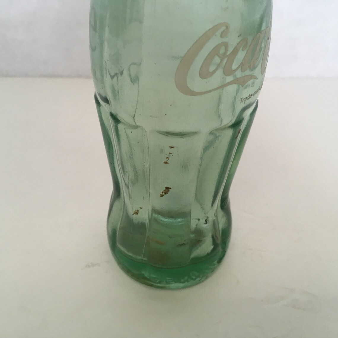 Vintage glass coca cola bottle white lettering 6.5 fl.oz size | Etsy