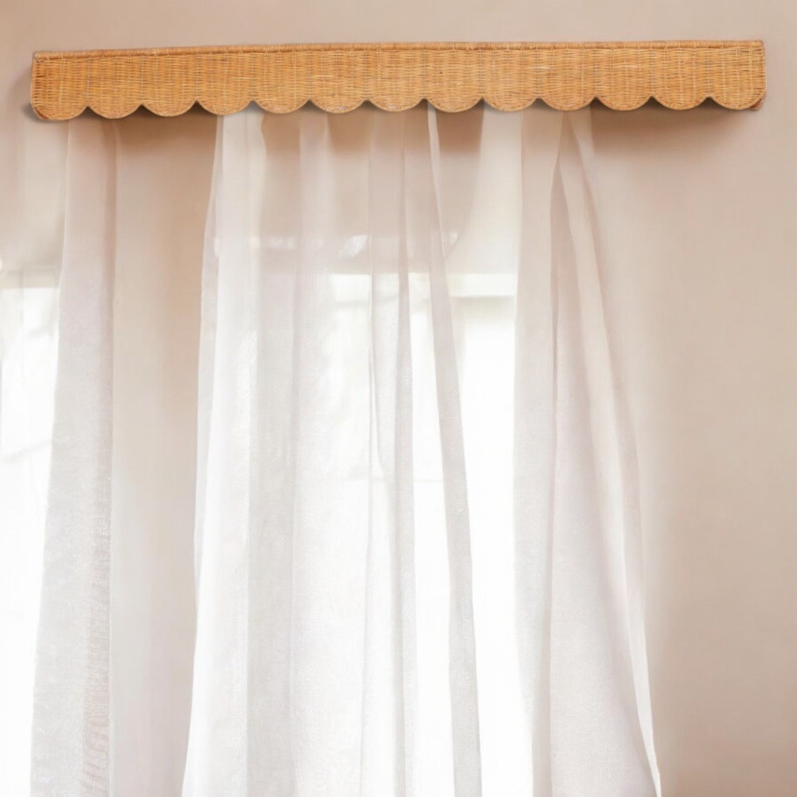Rattan Curtain Rattan Window Cover Wicker Wall Decor Natural Handmade ...