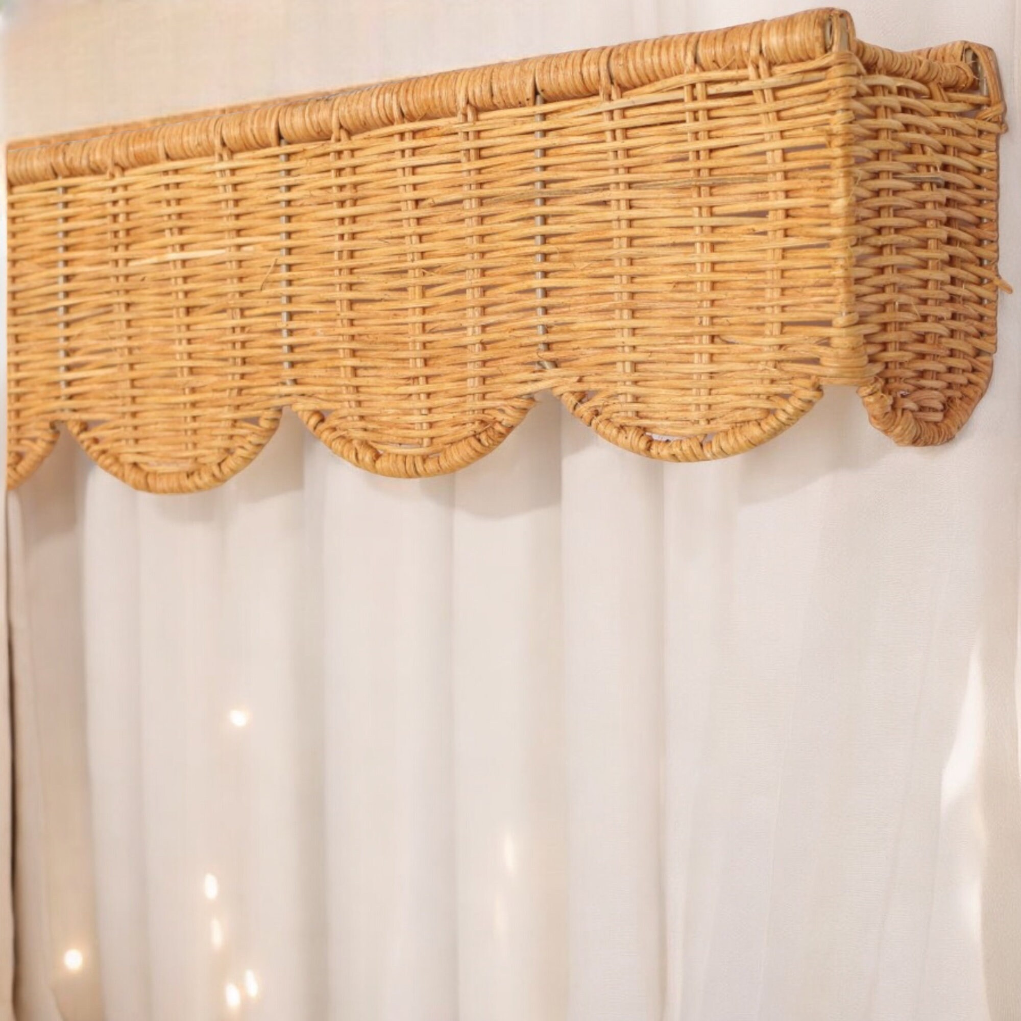 Rattan Curtain Rattan Window Cover Wicker Wall Decor Natural Handmade ...