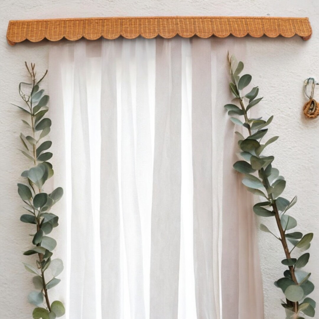Rattan Curtain Rattan Window Cover Wicker Wall Decor Natural Handmade ...