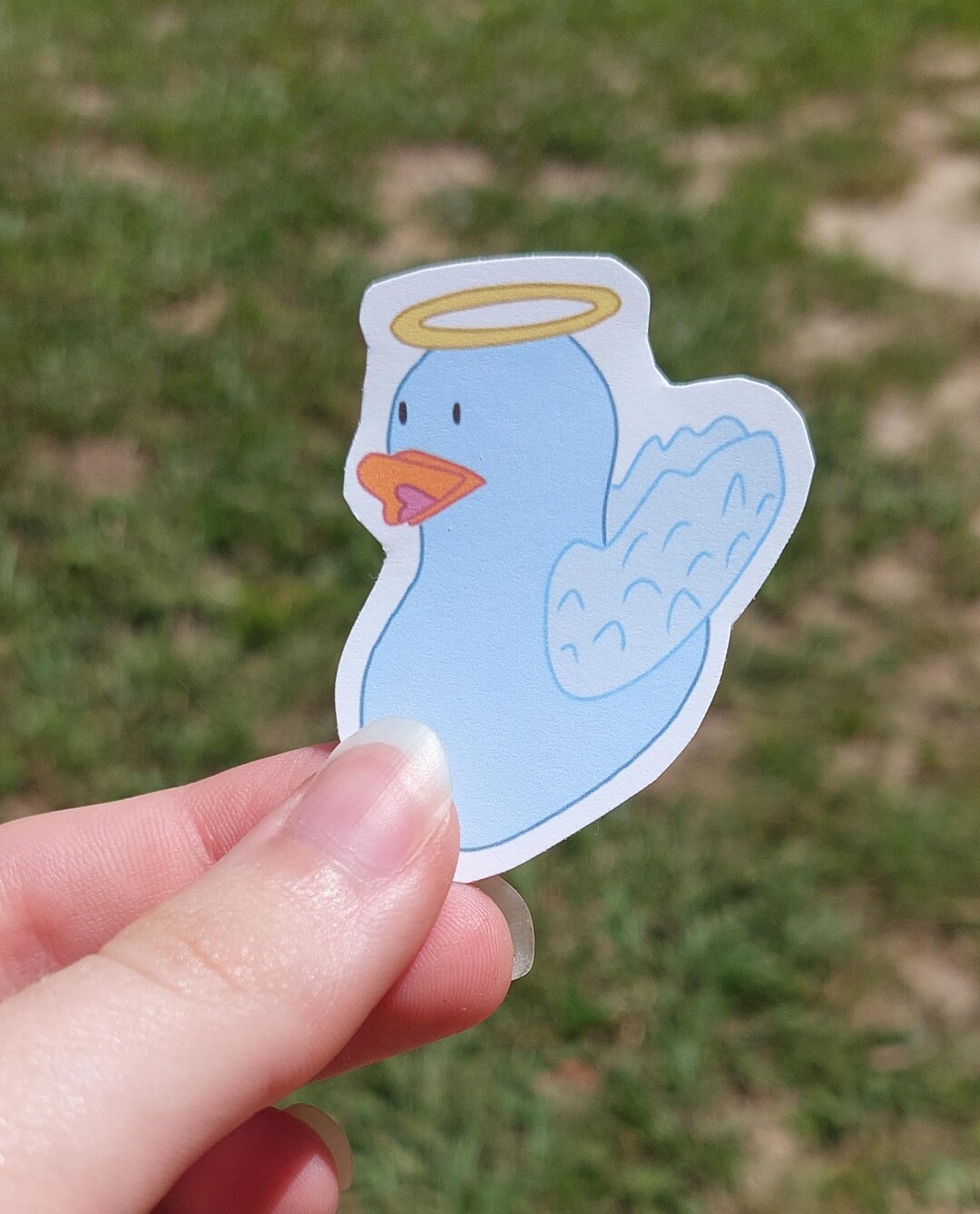 Angel Duck Sticker - Etsy