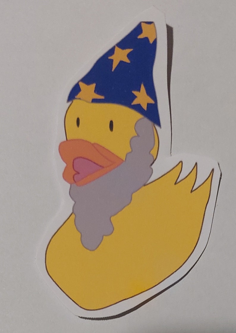 Wizard Duck Sticker - Etsy