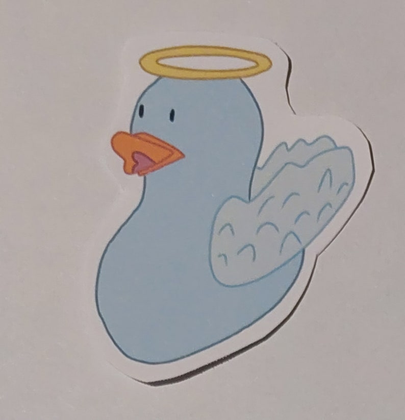 Angel Duck Sticker - Etsy