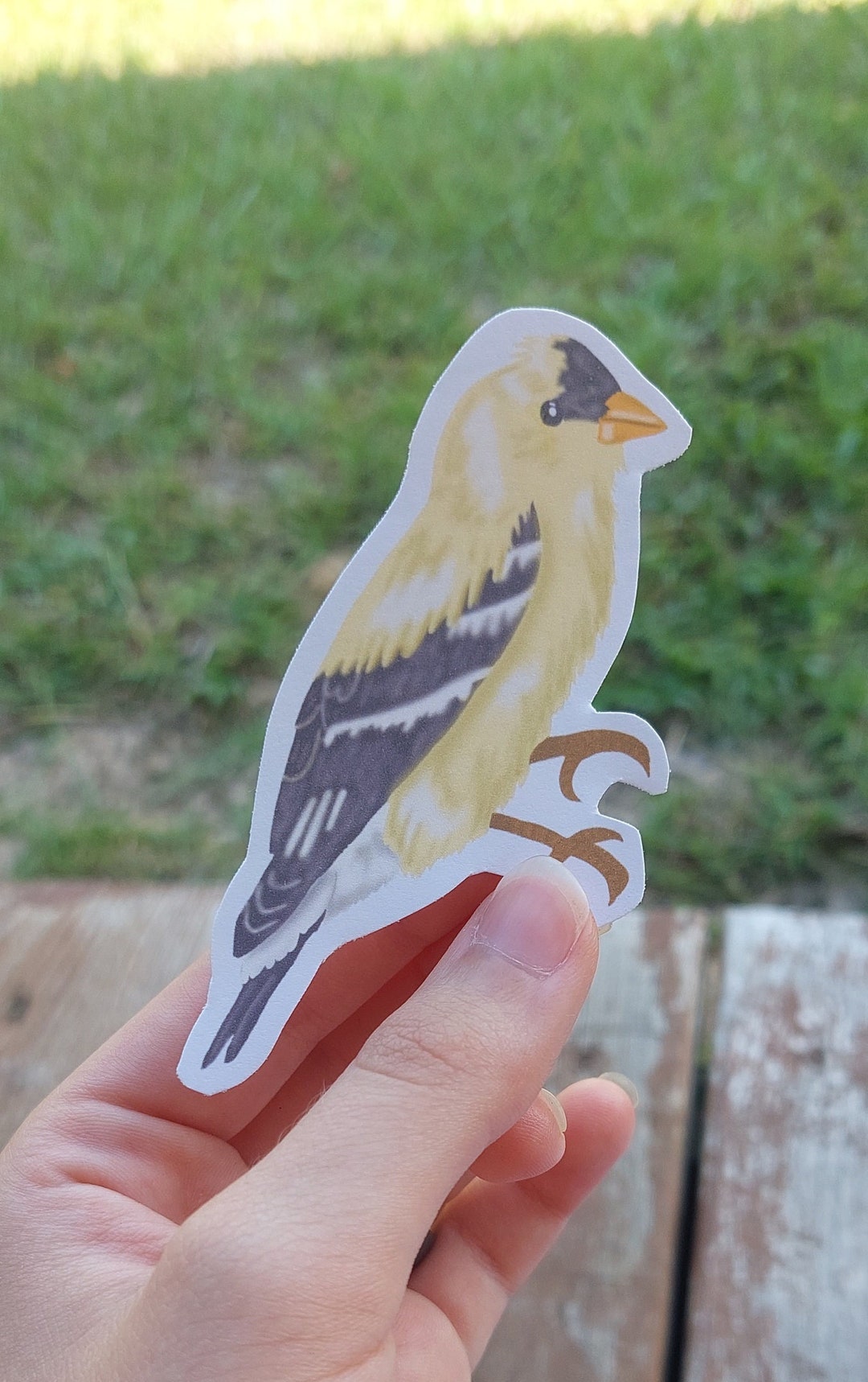 Yellow Bird Sticker - Etsy