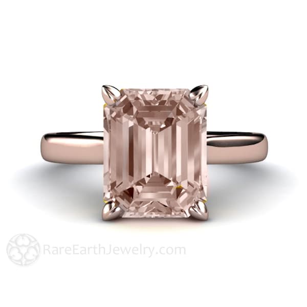 Large Morganite Ring - Etsy