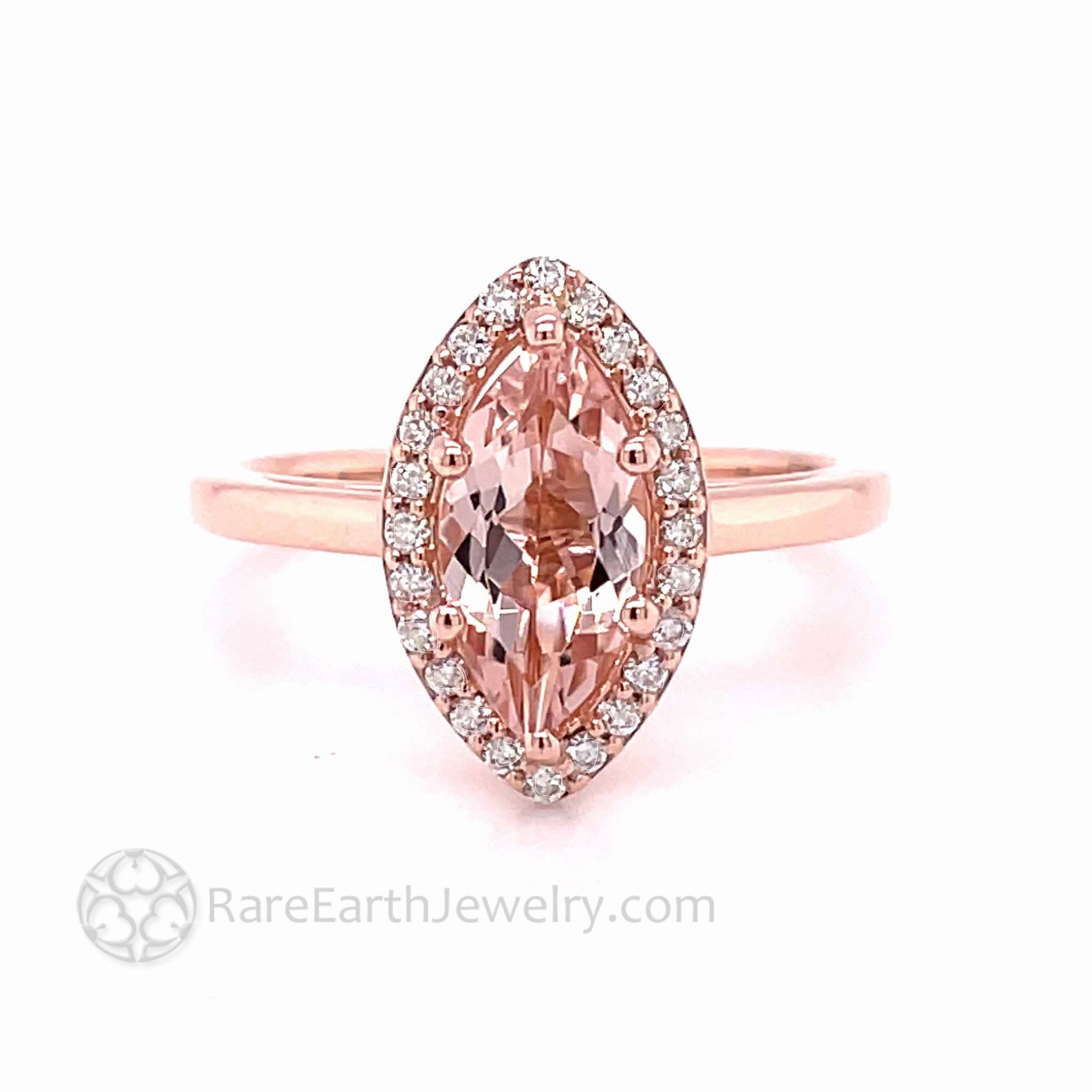 Marquise Morganite Ring Morganite Engagement Ring Marquise Cut - Etsy