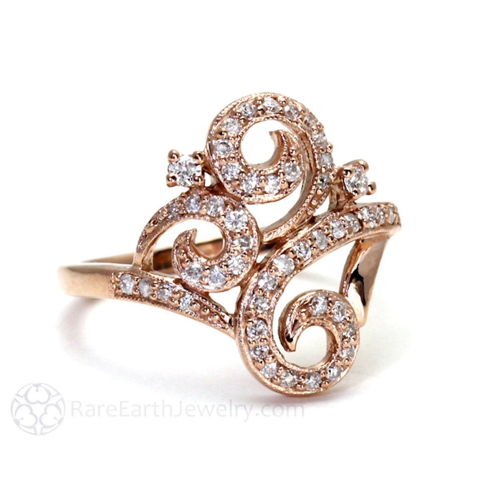 Victorian Style Engagement Ring Antique Georgian Design Right - Etsy