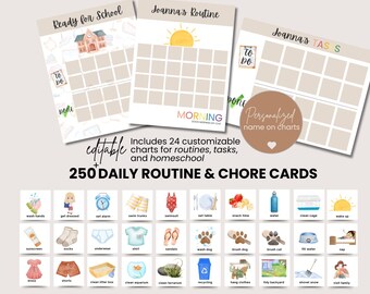 Daily Routine Cards Toddler Routine Chart Daily Rhythm Visual Schedule ...