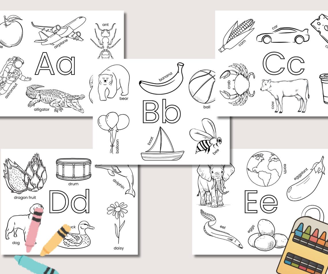 Alphabet Coloring Pages, Preschool Coloring, Preschool Activity ...
