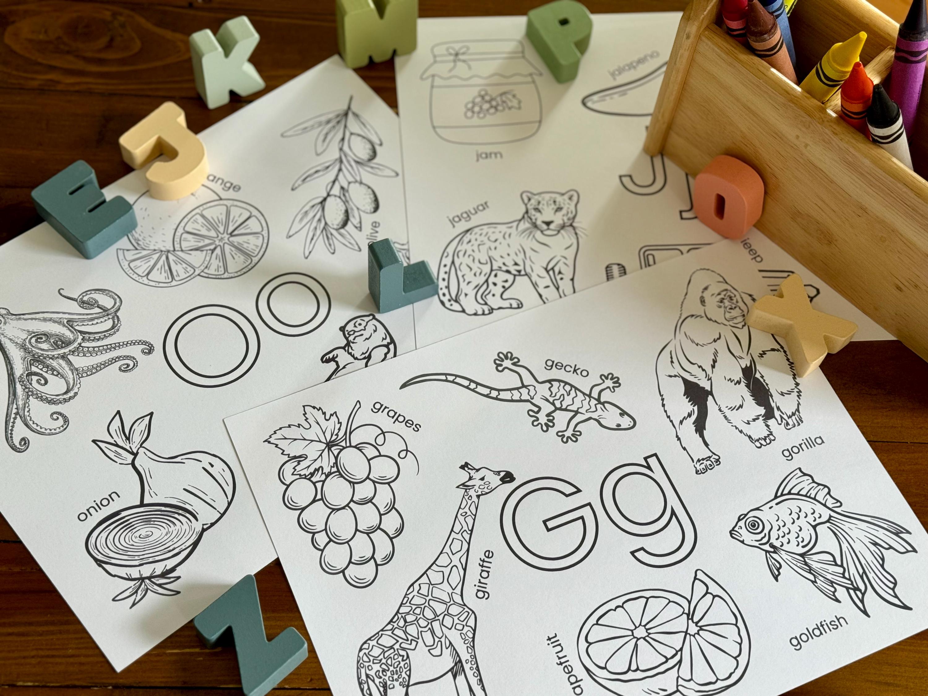 Alphabet Coloring Pages, Preschool Coloring, Preschool Activity ...