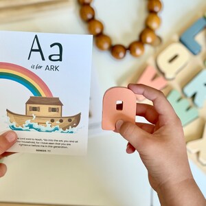 ABC Bible Scripture Flash Cards Memorization Bible Verse Alphabet Card ...