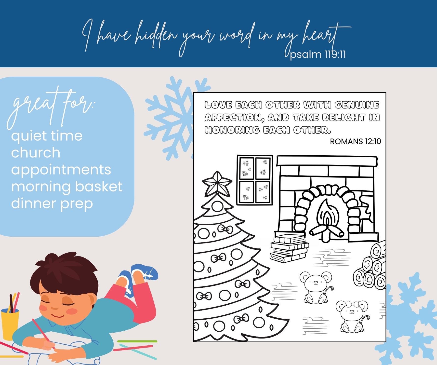 Christmas Winter Nativity Preschool Christian Bible Verse Homeschool ...