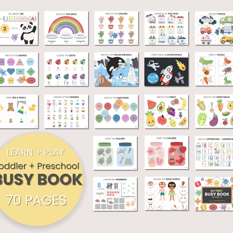 Busy Book - Etsy