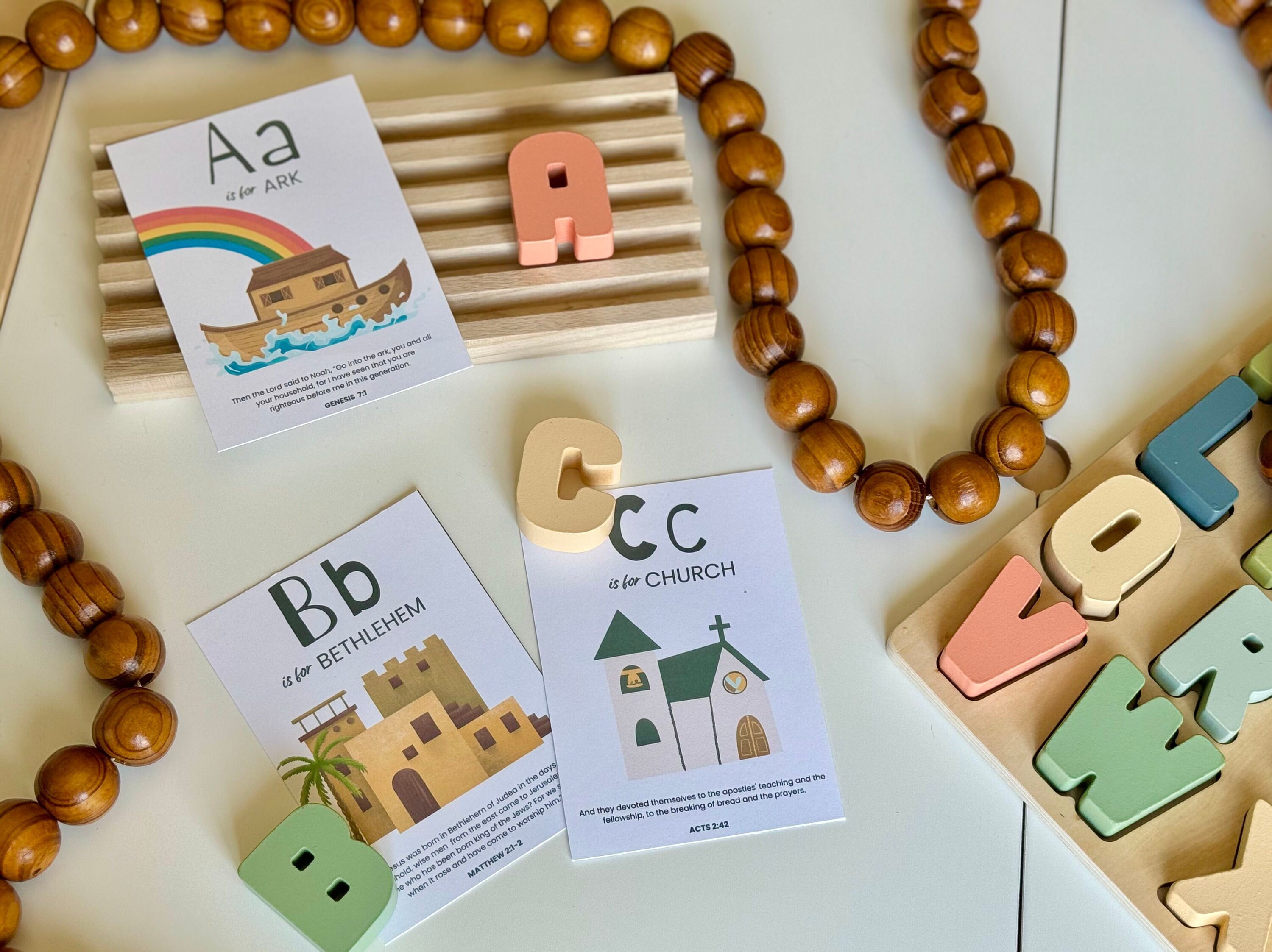 Printable ABC Alphabet Flashcards, ABC Educational Cards, A-Z Cards ...