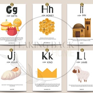 ABC Bible Scripture Flash Cards Memorization Bible Verse Alphabet Card ...