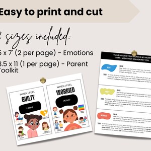 Emotions and Feelings Printable, Calming Corner, Emotional Regulation ...