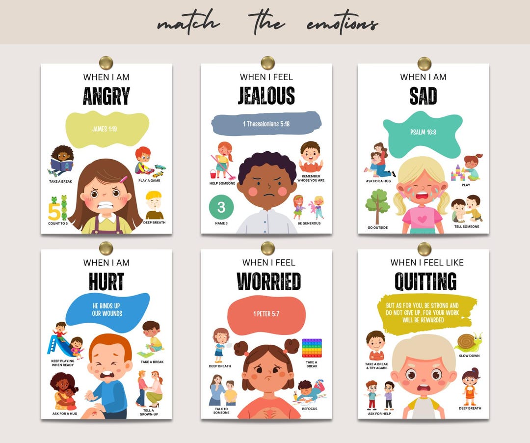 Emotions and Feelings Printable, Calming Corner, Emotional Regulation ...