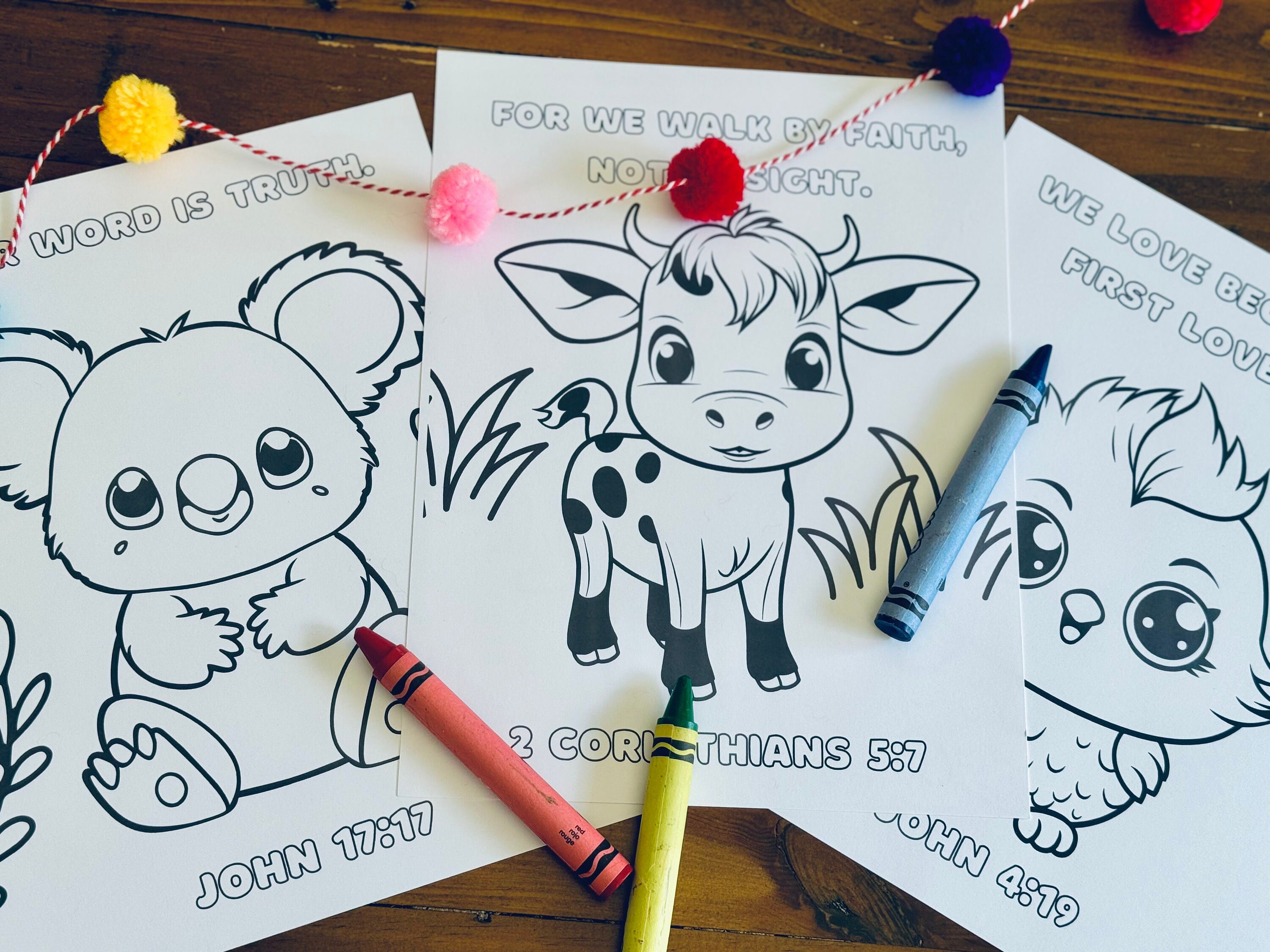 Preschool Christian Bible Verse Homeschool Sunday School Printable ...