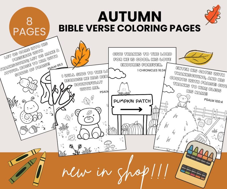 Christian Bible Verse Coloring Pages: Homeschool & Sunday School ...