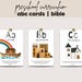 ABC Bible Scripture Flash Cards Memorization Bible Verse Alphabet Card ...