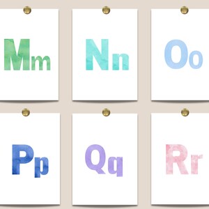 Alphabet Flashcards, ABC Flash Cards, Educational Cards, A-Z Cards ...