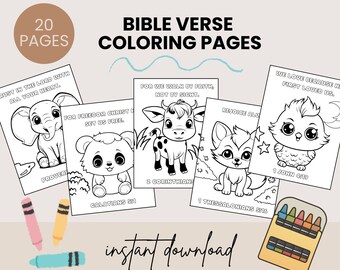 PRINTABLE Christian Bible Verse Homeschool Printable Coloring Page Kid ...