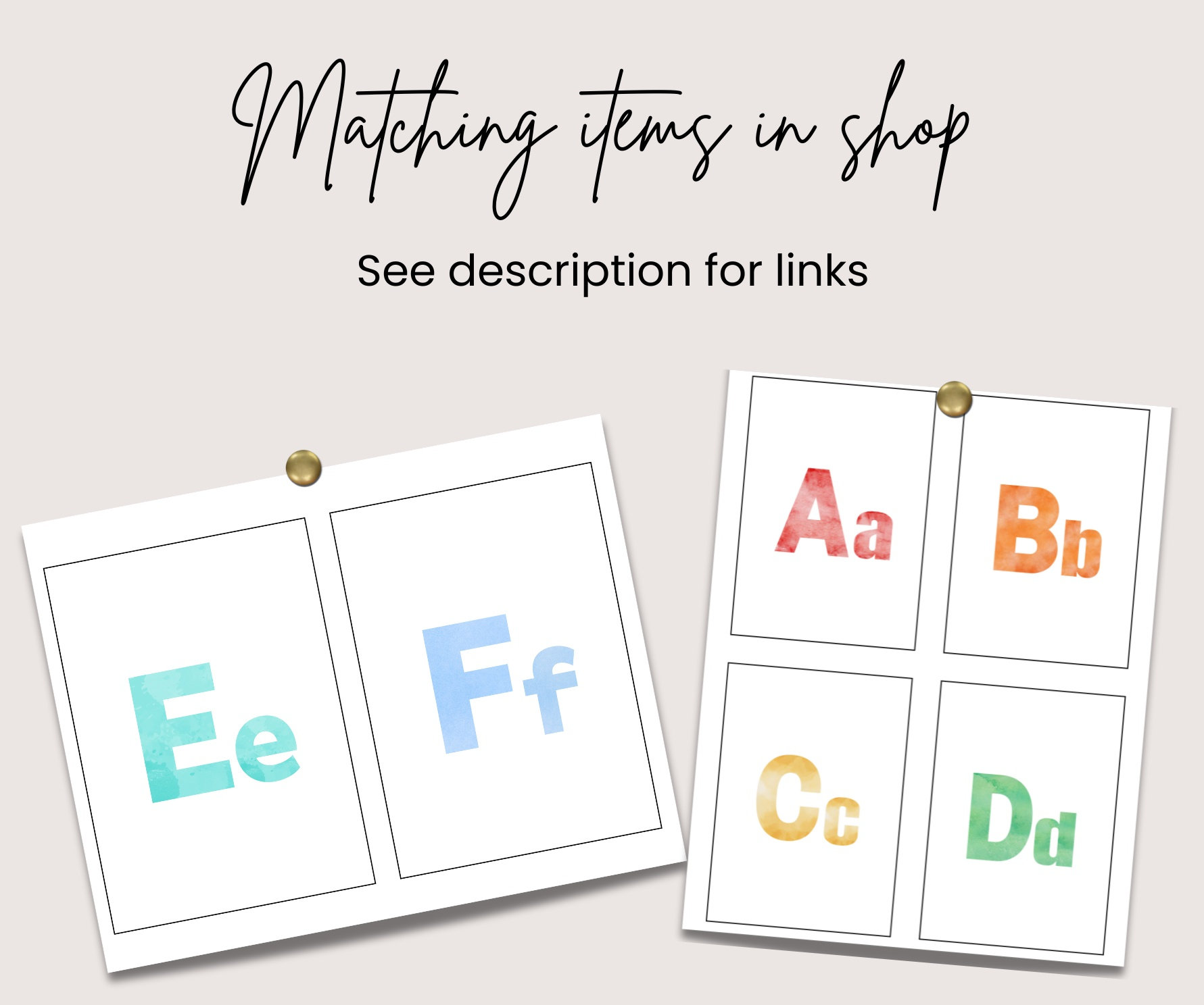 Rainbow Watercolor Shapes Flashcards, Preschool Shapes, Educational ...