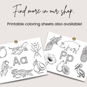 Alphabet Flashcards, ABC Flash Cards, Educational Cards, A-Z Cards ...