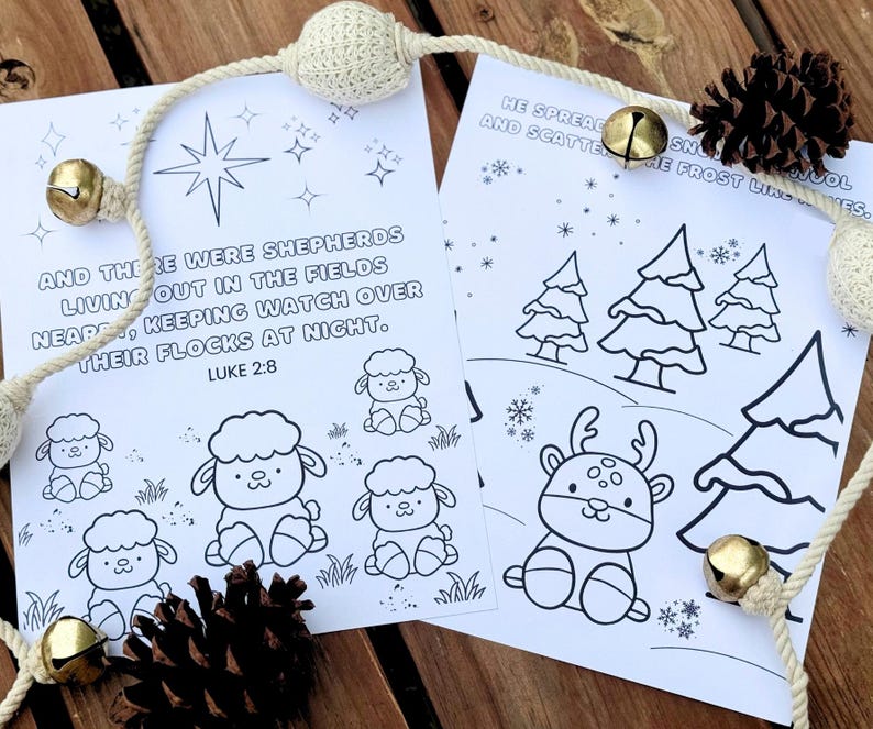 Christmas Winter Nativity Preschool Christian Bible Verse Homeschool ...