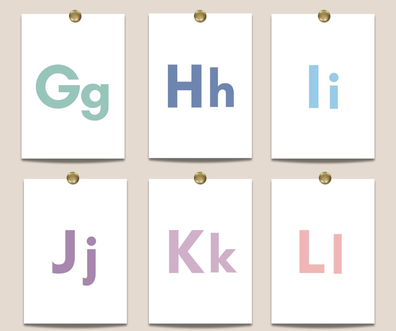 Alphabet Flashcards, ABC Flash Cards, Educational Cards, A-Z Cards ...