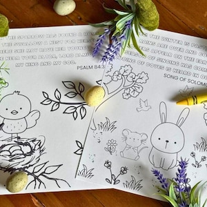 Spring Preschool Christian Bible Verse Homeschool Sunday School ...