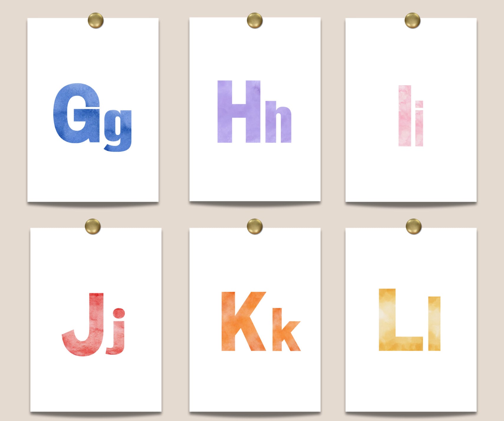 Alphabet Flashcards, ABC Flash Cards, Educational Cards, A-Z Cards ...