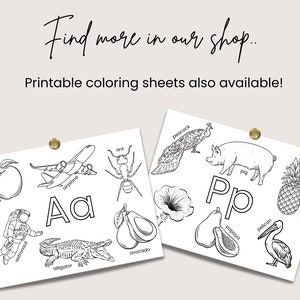 Printable ABC Alphabet Flashcards, ABC Educational Cards, A-Z Cards ...