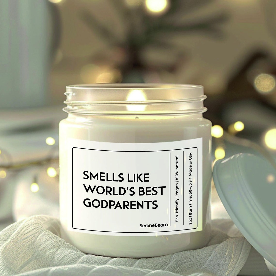 Godparent Gift, Godparent Proposal Gift Candle, Smells Like World's ...