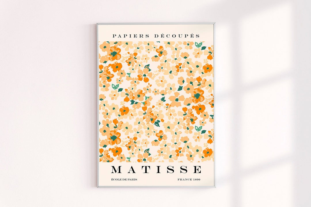 Henri Matisse, Orange Flowers Poster, Matisse Flower Market Prints ...