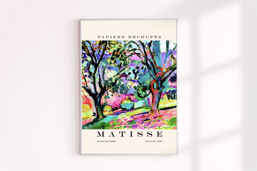 Matisse Color Poster, Matisse Papiers Decoupes Prints, Matisse Olive ...