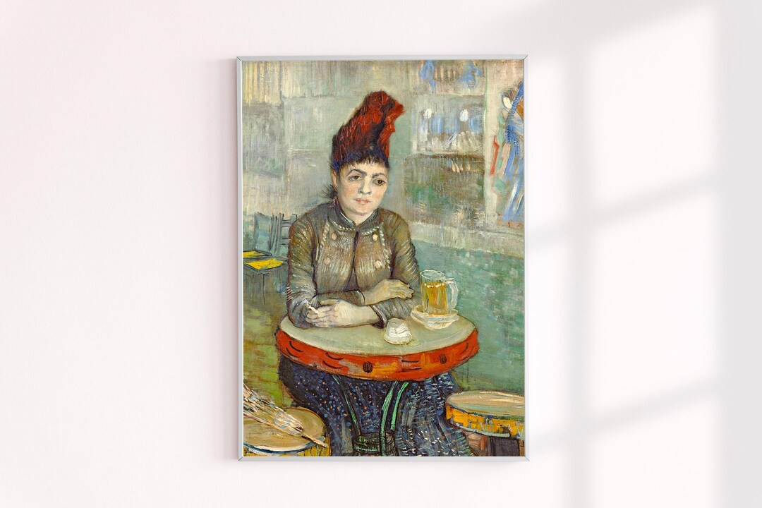 Van Gogh Archival Print, Agostina Segatori Portrait Print, Lady Wall ...