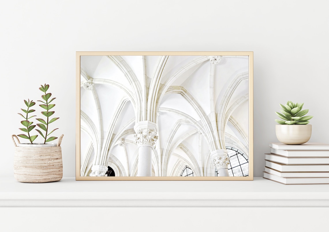 White Wall Art, Minimalist White Art Prints, Modern Wall Decor Prints ...